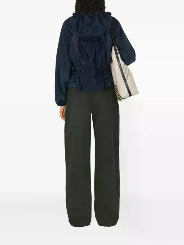 Burberry Satin Hooded Trench Jacket