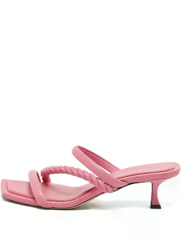 JIMMY CHOO Diosa Twisted Leather Sandals