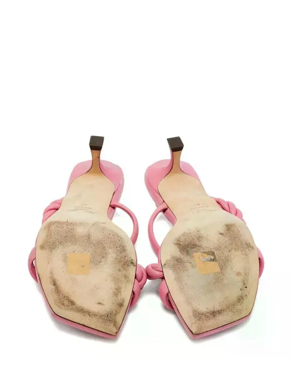 JIMMY CHOO Diosa Twisted Leather Sandals