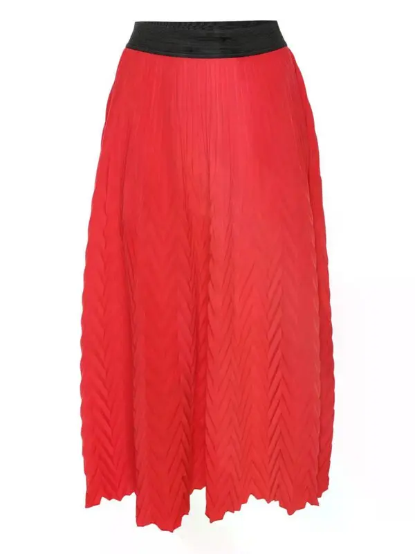Maje Pleated Midi Skirt
