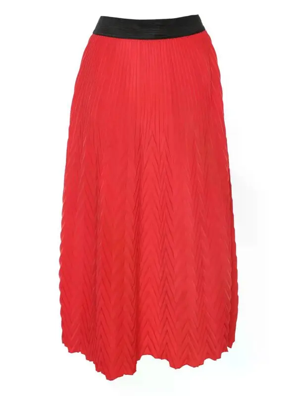 Maje Pleated Midi Skirt