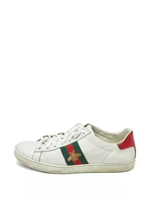 Gucci Ace Bee Leather Trainers