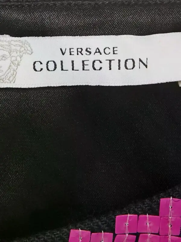 Versace Wool Embellishment Dress
