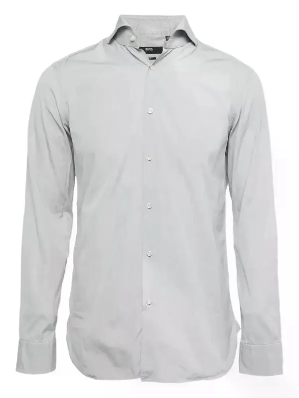 BOSS Check Long-sleeve Shirt - Grey