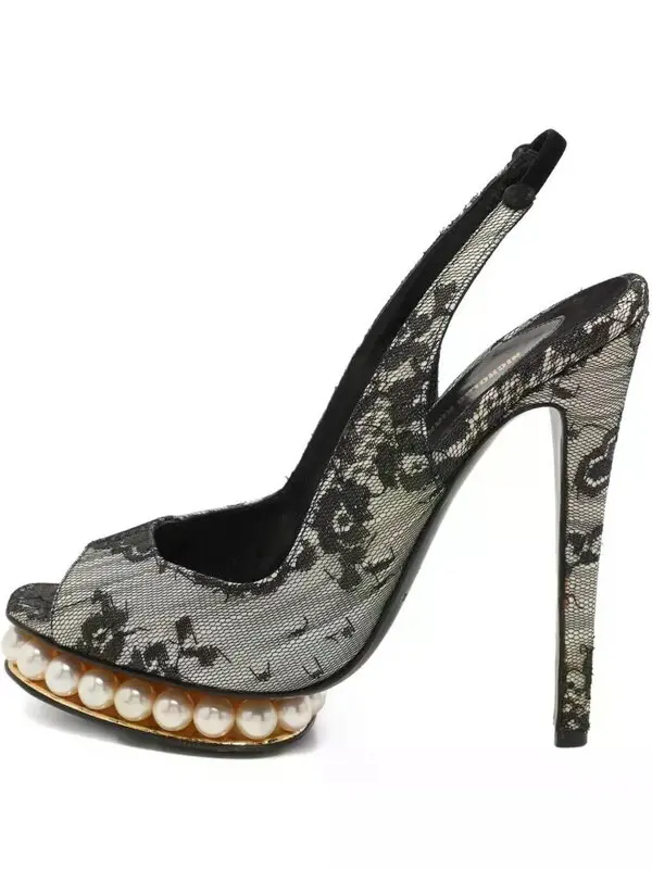 NICHOLAS KIRKWOOD Lace Platform Sandals