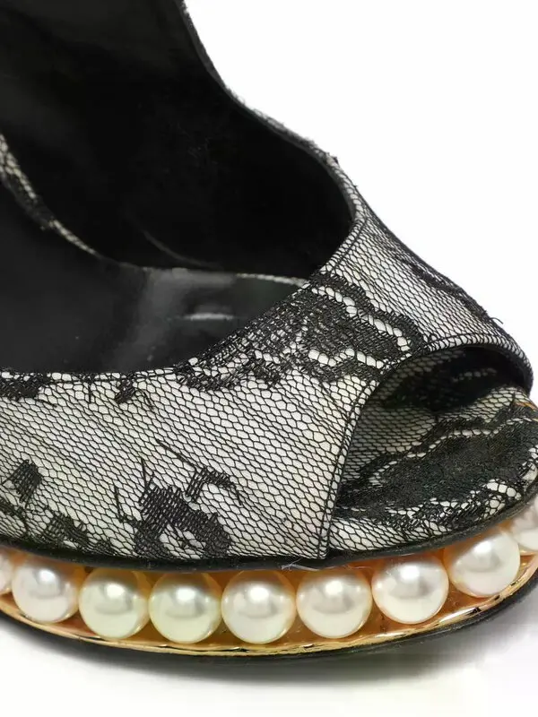 NICHOLAS KIRKWOOD Lace Platform Sandals
