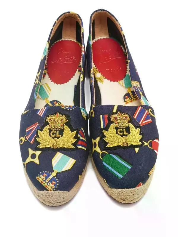 CHRISTIAN LOUBOUTIN Galia Printed Espadrilles