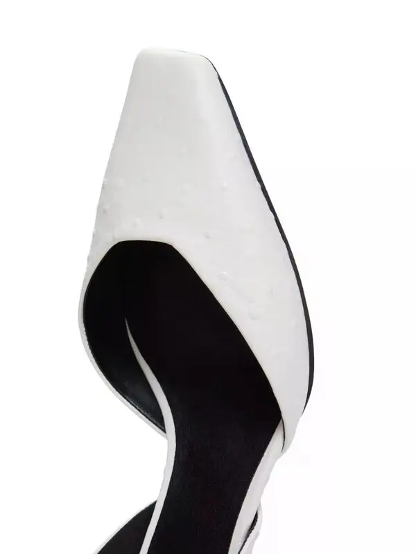 Loulou De Saison Square-toe Slingback Pumps - White