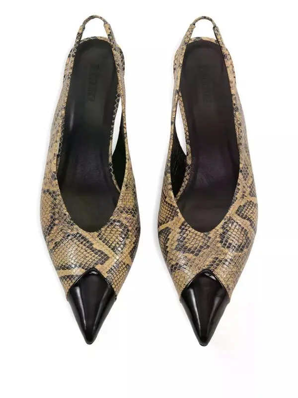 ROTATE BY BIRGER CHRISTENSEN Slingback Leather Pumps - Neutrals
