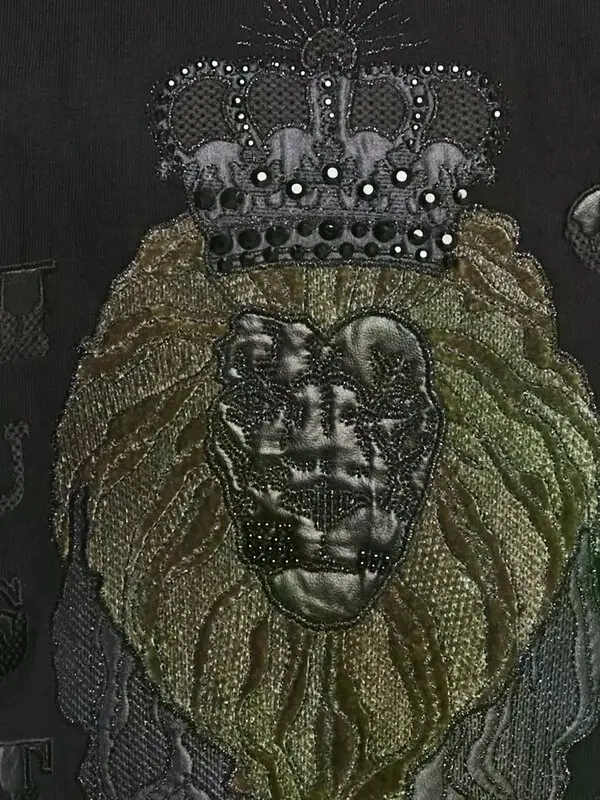 Just Cavalli Lion-embroidered Sweatshirt