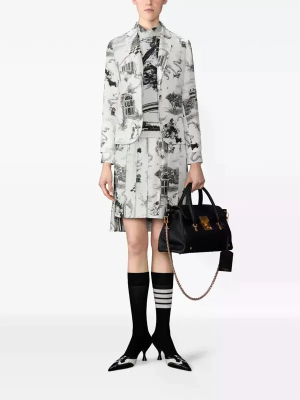Thom Browne Pleated Mini Skirt - White