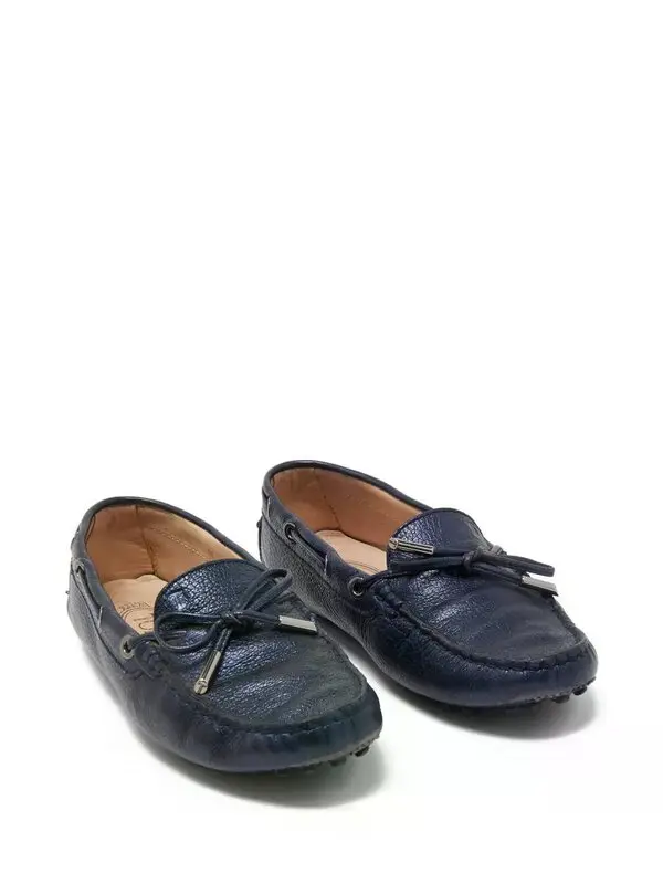 TOD'S Gommino Leather Loafers - Blue