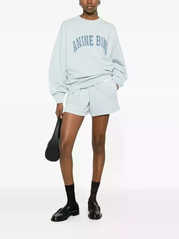 ANINE BING Miles Logo Sweatshirt - Blue
