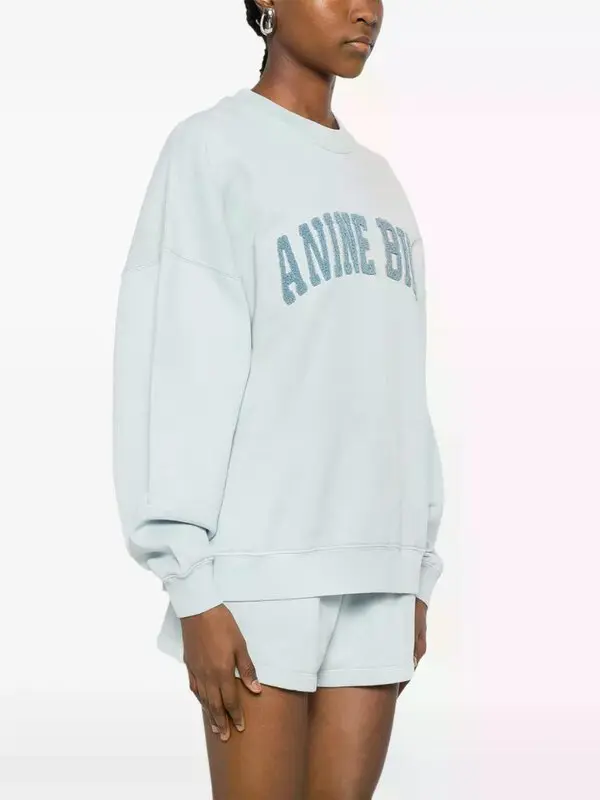 ANINE BING Miles Logo Sweatshirt - Blue