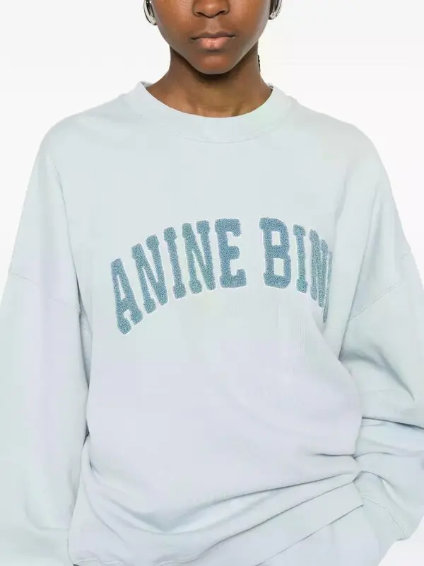 ANINE BING Miles Logo Sweatshirt - Blue
