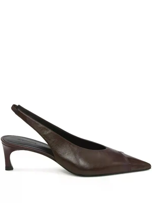 ROTATE BY BIRGER CHRISTENSEN Slingback Leather Pumps - Brown