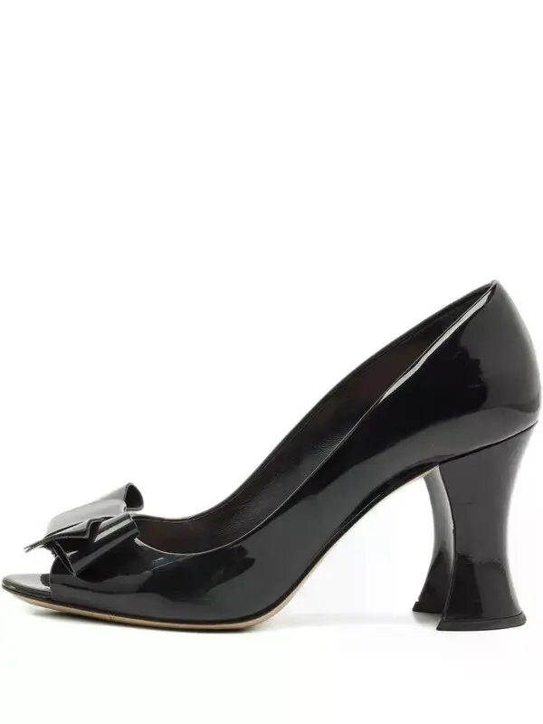 Miu Miu Bow Patent-leather Pumps