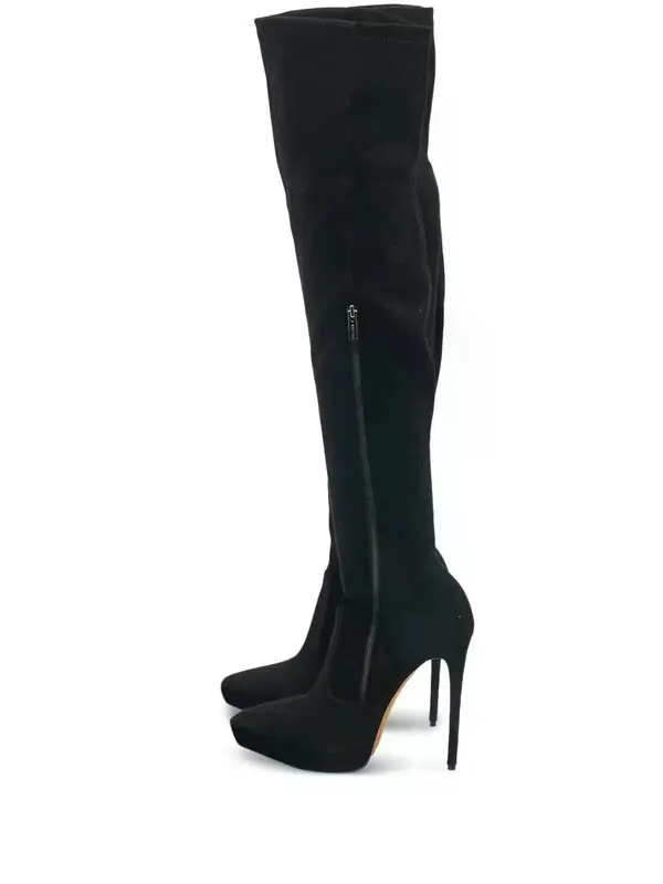 LE SILLA Suede Platform Over-the-knee Boots