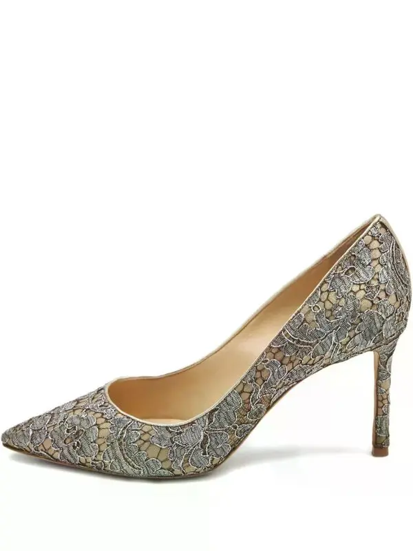 JIMMY CHOO Floral Lace Romy Pumps