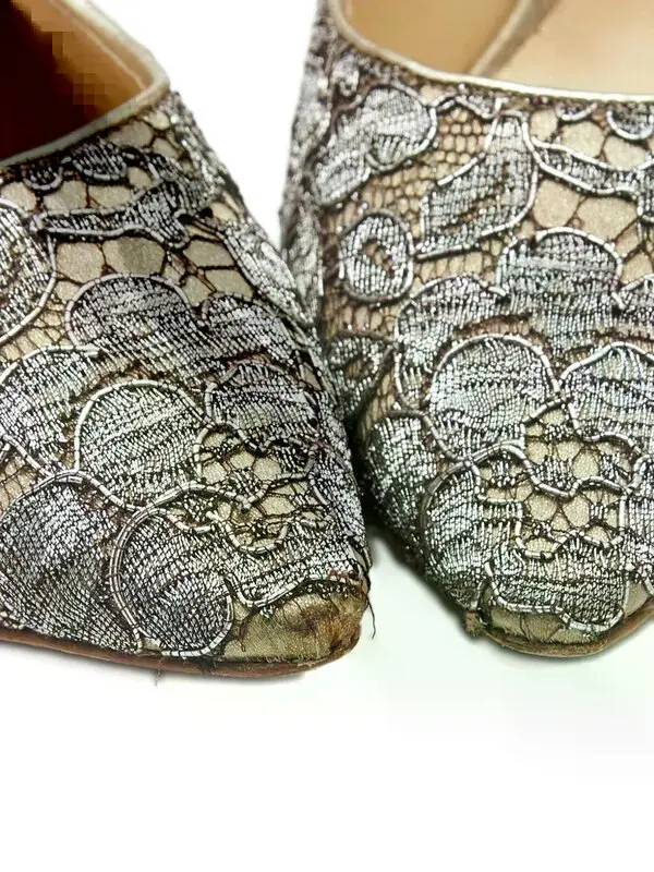 JIMMY CHOO Floral Lace Romy Pumps