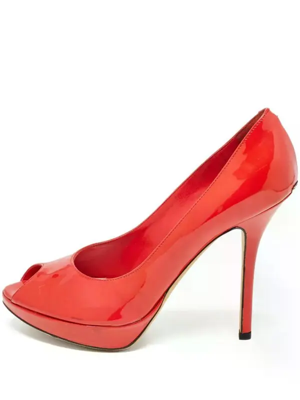 Dior 120mm Peep-toe Patent-leather Pumps