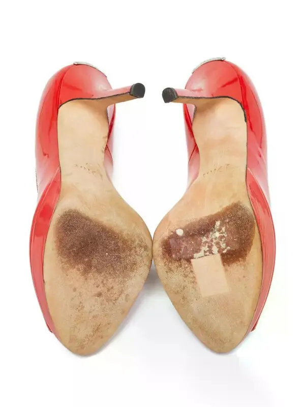 Dior 120mm Peep-toe Patent-leather Pumps