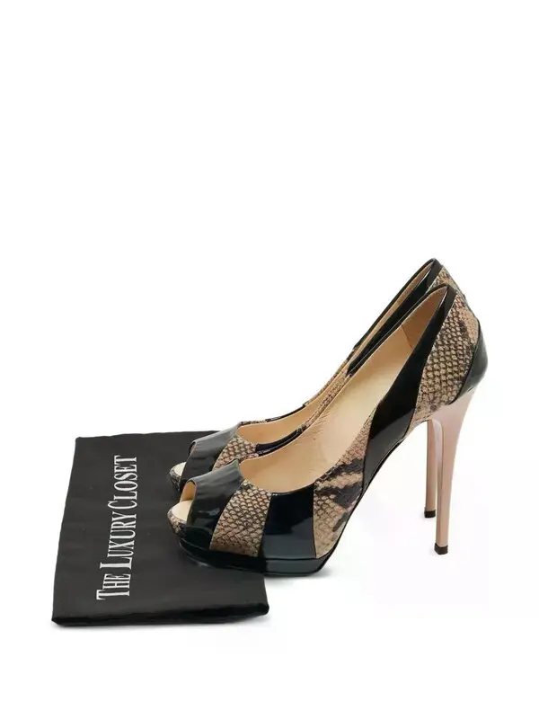 GIUSEPPE ZANOTTI 120mm Embossed-leather Pumps