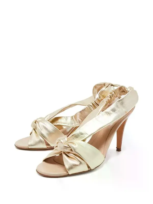 SERGIO ROSSI 100mm Knot-detail Slingback Sandals