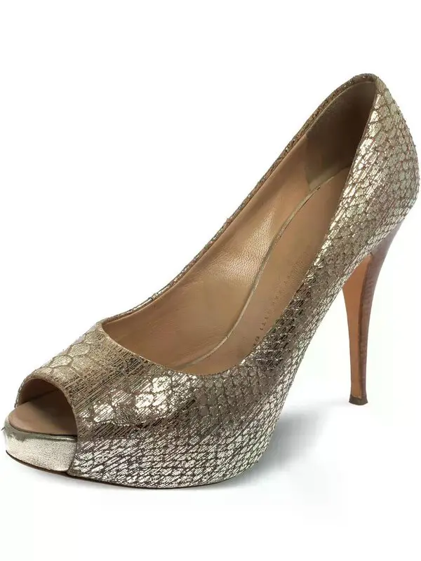 GIUSEPPE ZANOTTI 110mm Leather Heeled Pumps - Neutrals