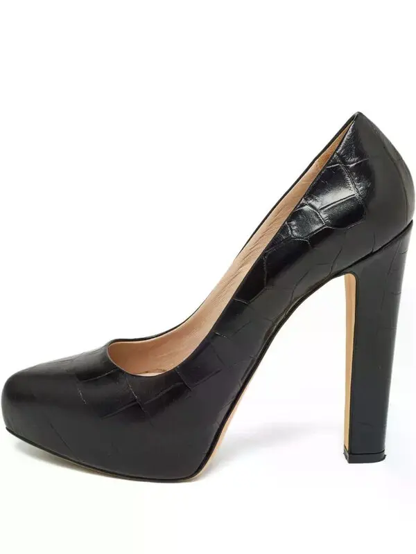 LE SILLA Leather Platform Pumps