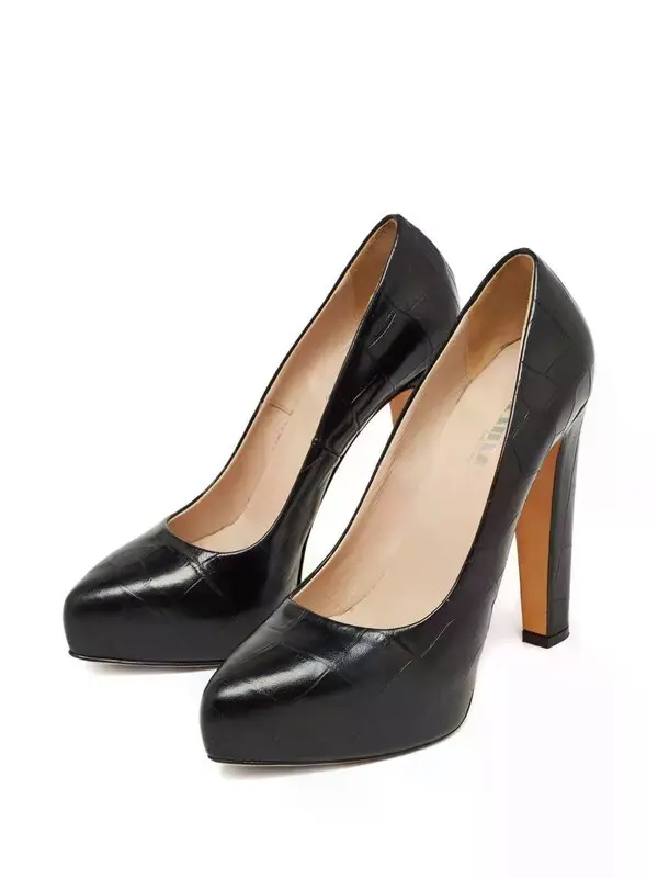 LE SILLA Leather Platform Pumps