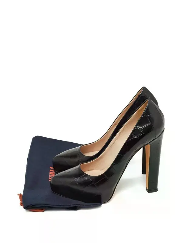 LE SILLA Leather Platform Pumps