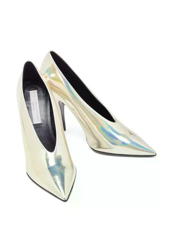 Stella McCartney 120mm Iridescent Leather Pumps