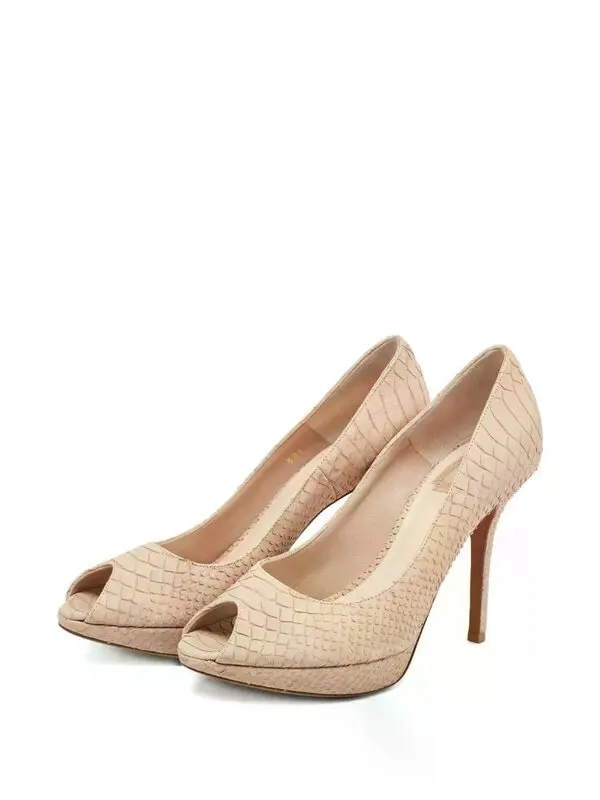 Dior 110mm Python-embossed Leather Pumps
