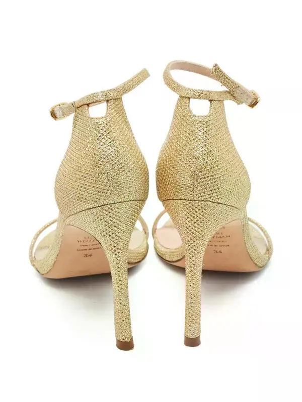 STUART WEITZMAN Glitter-embellished Sandals