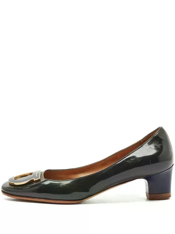 FERRAGAMO Gancio Patent Leather Pumps