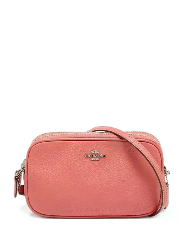COACH Leather Zip Crossbody Bag
