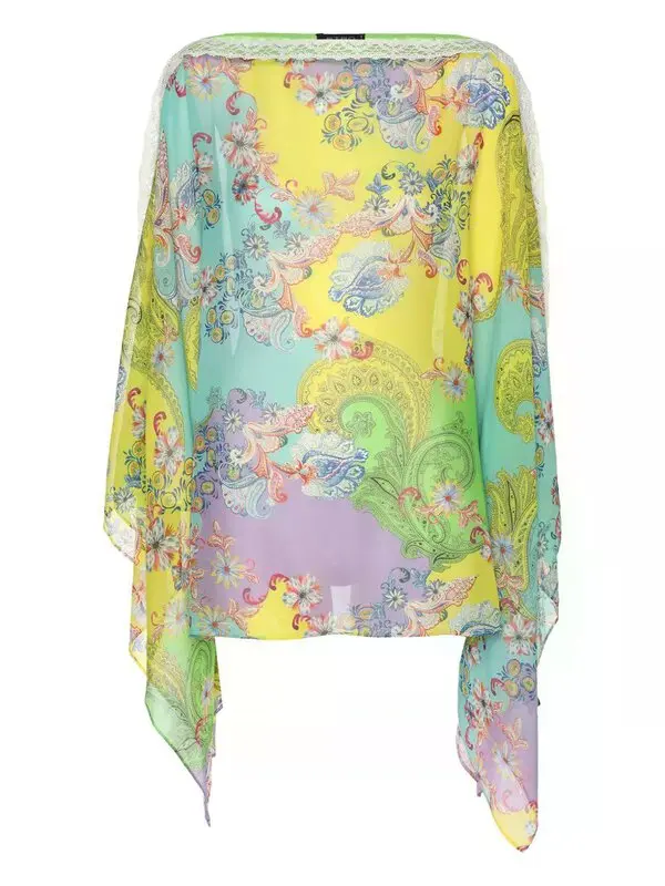 Etro Paisley Print Silk Blouse