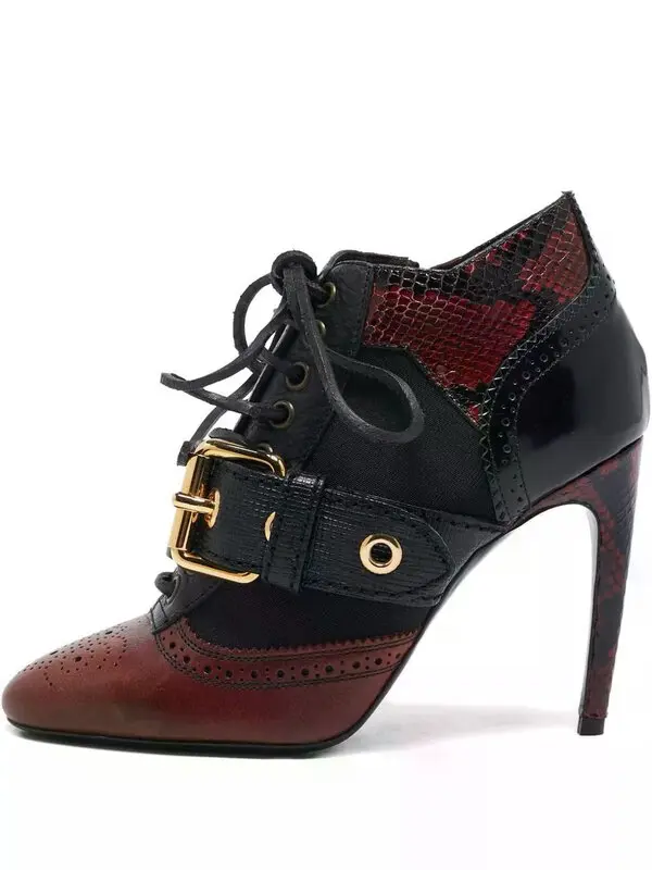 Burberry Buckle-embellished Lace-up Boots