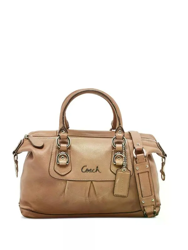 バッグ Vintage Coach Leather Tote Bag Brown Vintage Coach Lunch Tote Glovetanned Leather Bag Mahogany Brown