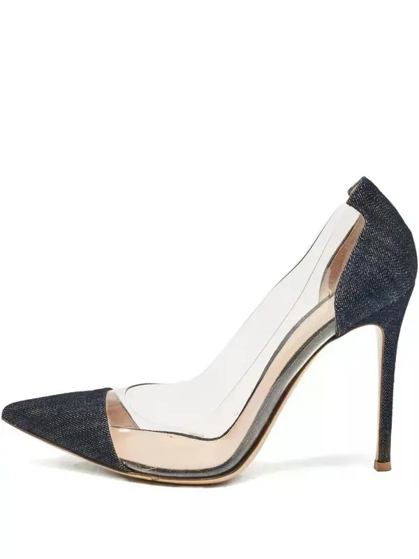 GIANVITO ROSSI 110mm Plexi Pumps - Blue