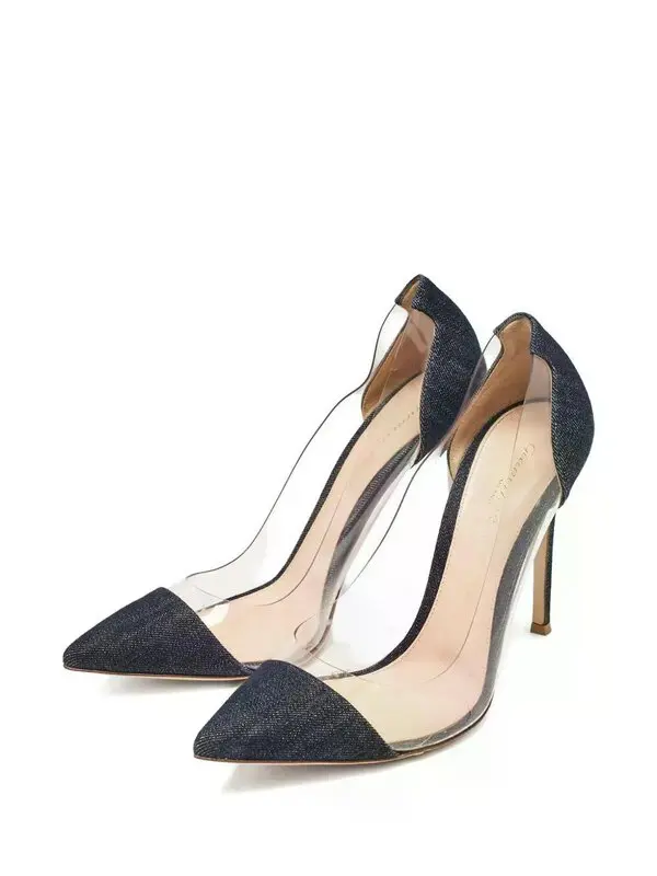 GIANVITO ROSSI 110mm Plexi Pumps - Blue