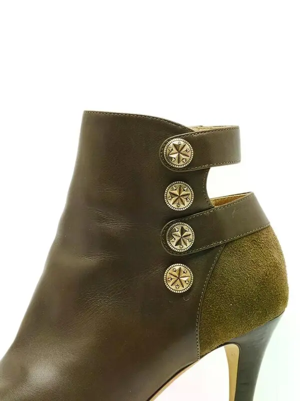 JIMMY CHOO 90mm Troop Leather Ankle Boots