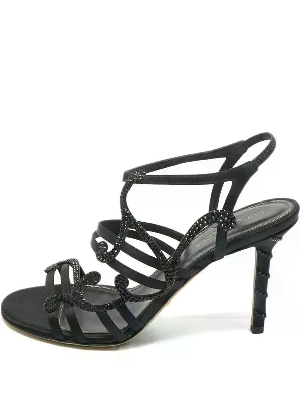 SERGIO ROSSI Ankle-strap Crystal-embellished Sandals