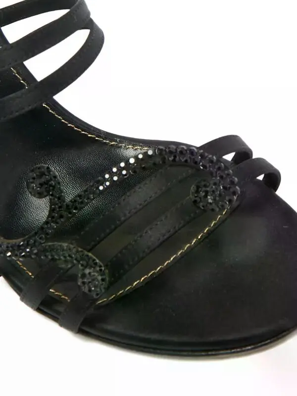 SERGIO ROSSI Ankle-strap Crystal-embellished Sandals
