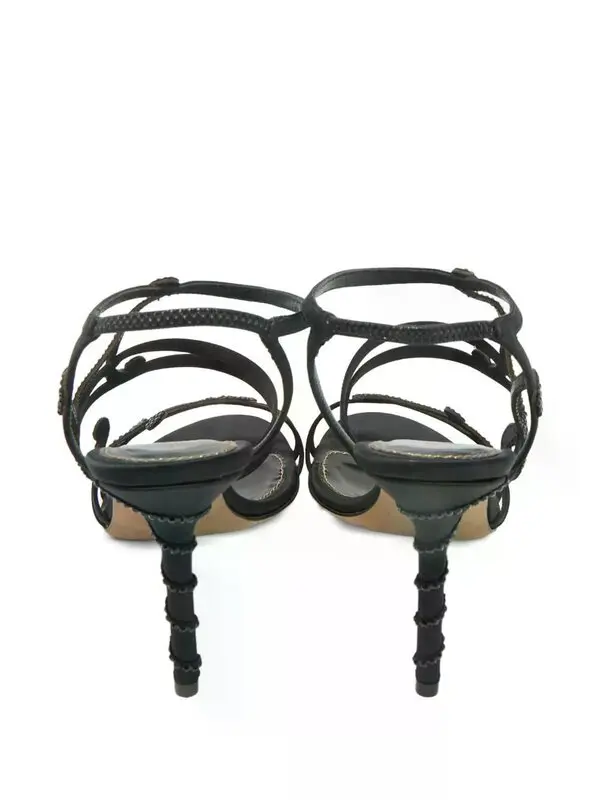 SERGIO ROSSI Ankle-strap Crystal-embellished Sandals