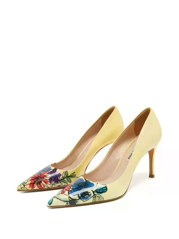 Miu Miu Floral-print Pumps