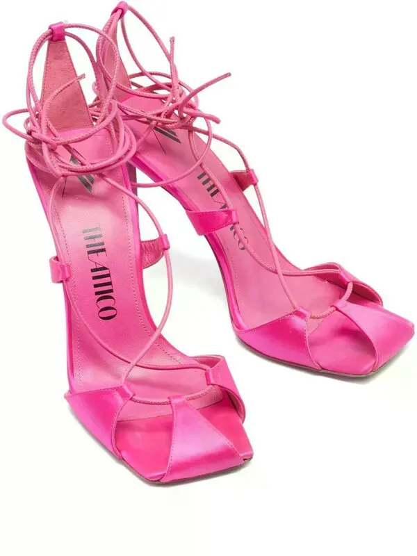 Attico 100mm Strappy Sandals - Pink