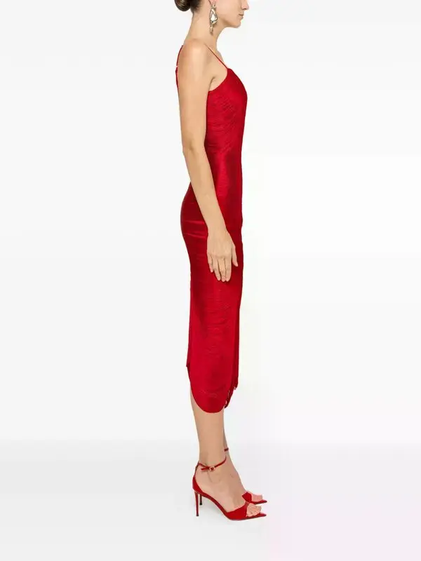 NISSA Fringed Midi Dress