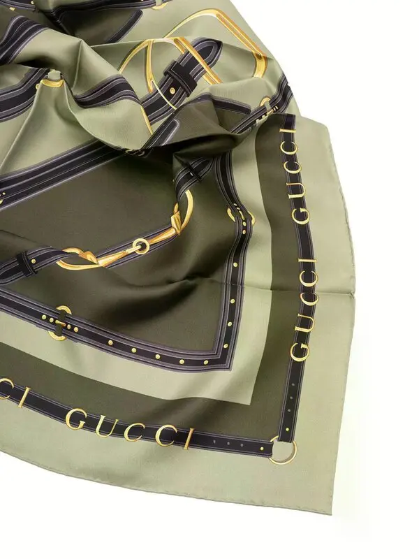 Gucci Printed Silk Scarf
